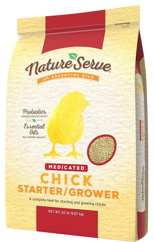 NatureServe High Protein Chicken Food, Medicated Chick Starter Grower ...