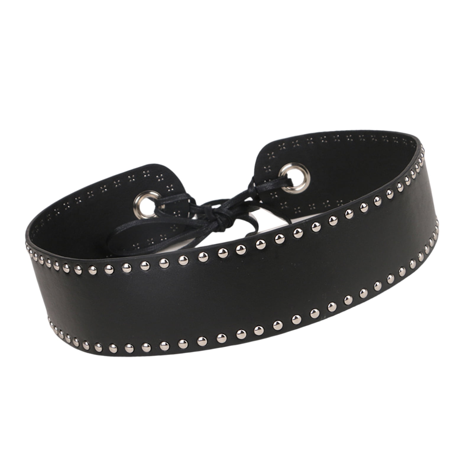 Belt Aesthetic Corset PU Waistband Rivet Studded Belt Daily and Formal ...