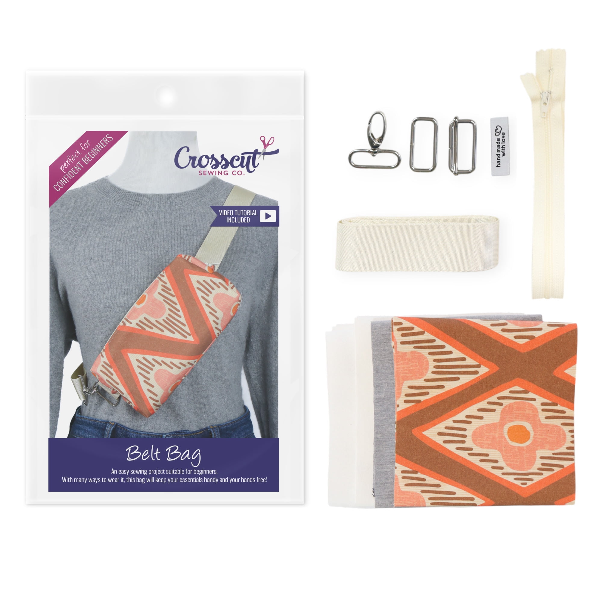 Belt Bag Sewing Project Kit from Crosscut Sewing Co. - Pacific ...