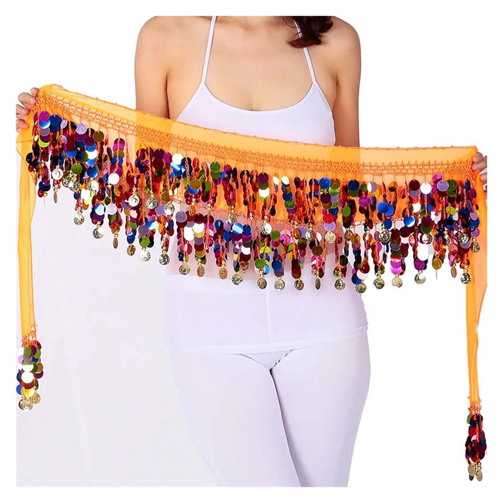 Belt Belly Dance Belt Costumes Sequins Tassel Belly Dance Hip Scarf for Women Belly Dancing ...