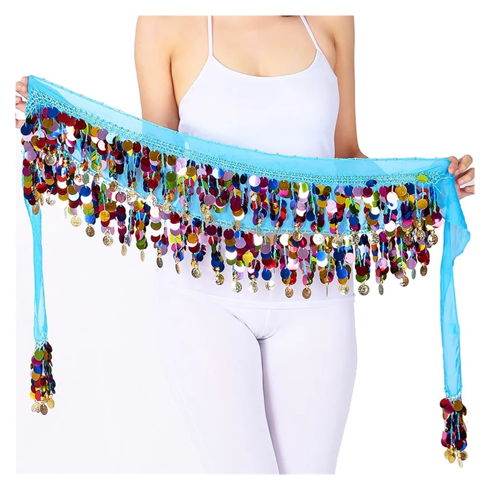 Belt Belly Dance Belt Costumes Sequins Tassel Belly Dance Hip Scarf for ...