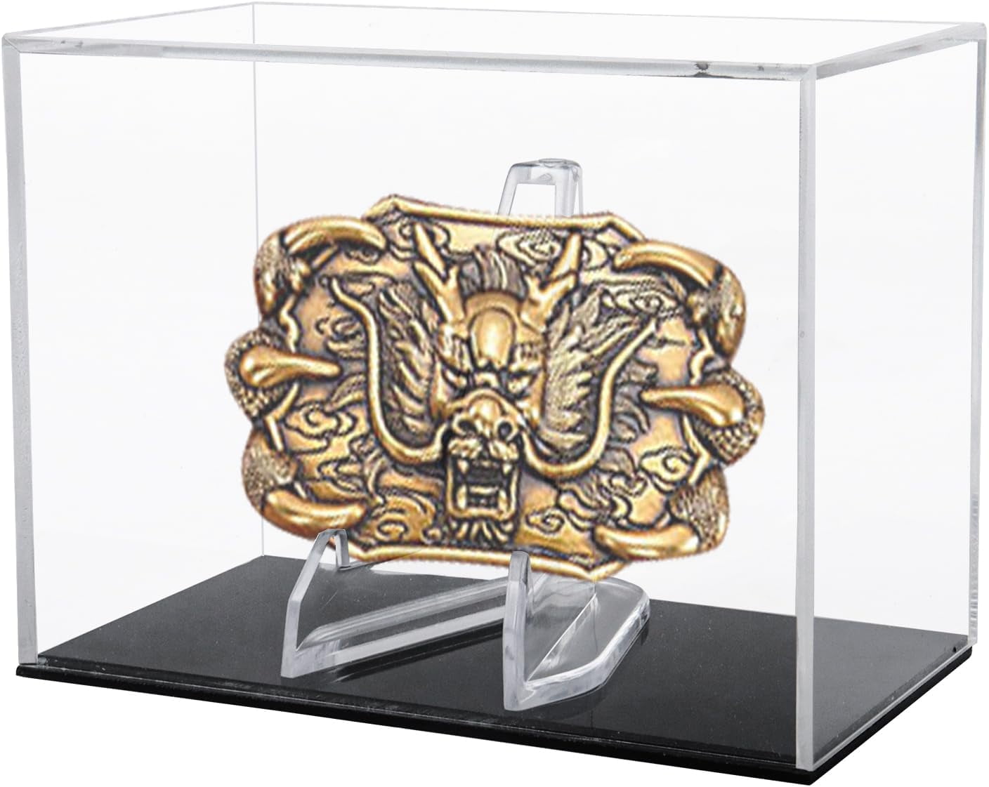 Belt Buckle Display Case, Clear Acrylic Belt Buckle Display Cube Box ...