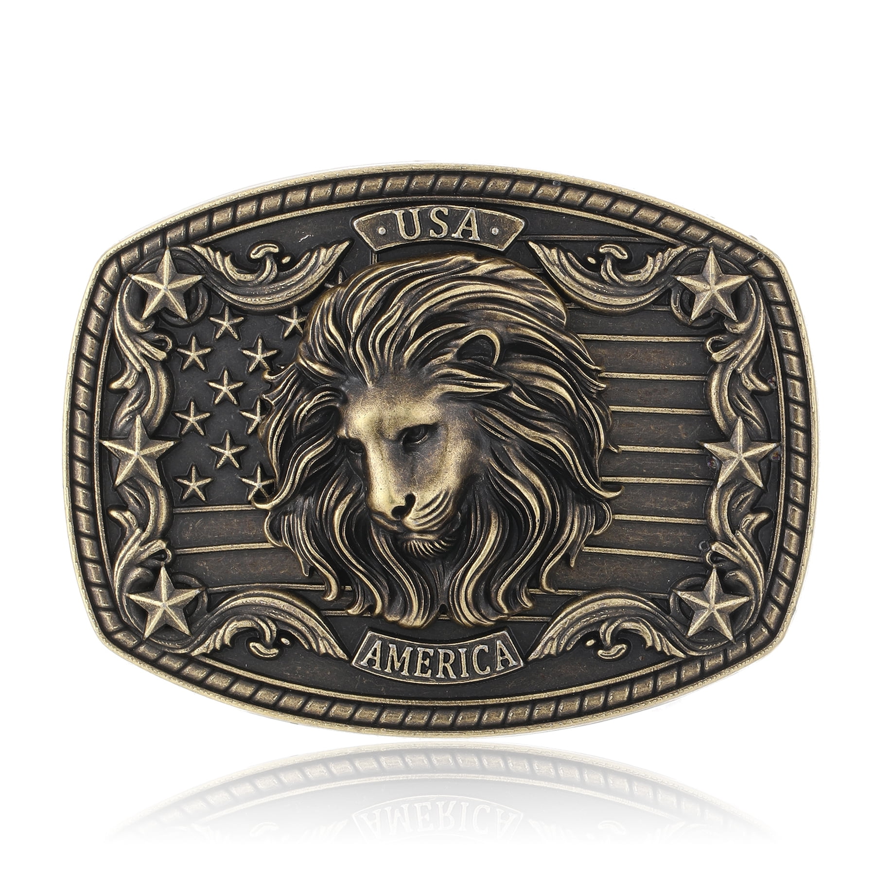 Belt Buckles Men Western Cowboy Big Belt Buckle Vintage Large Cowboy ...