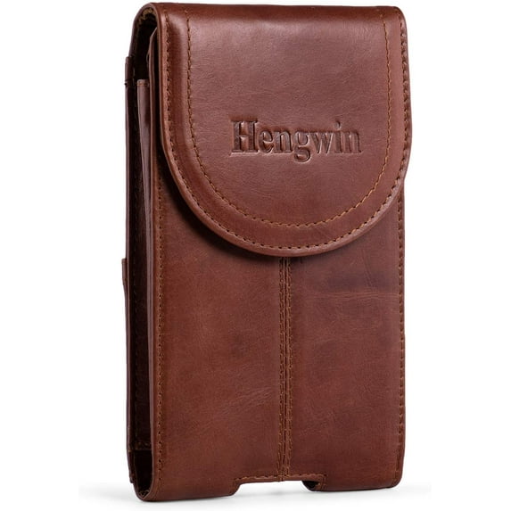 Belt Clip Holster Pouch Genuine Leather Phone Case Holster with ...