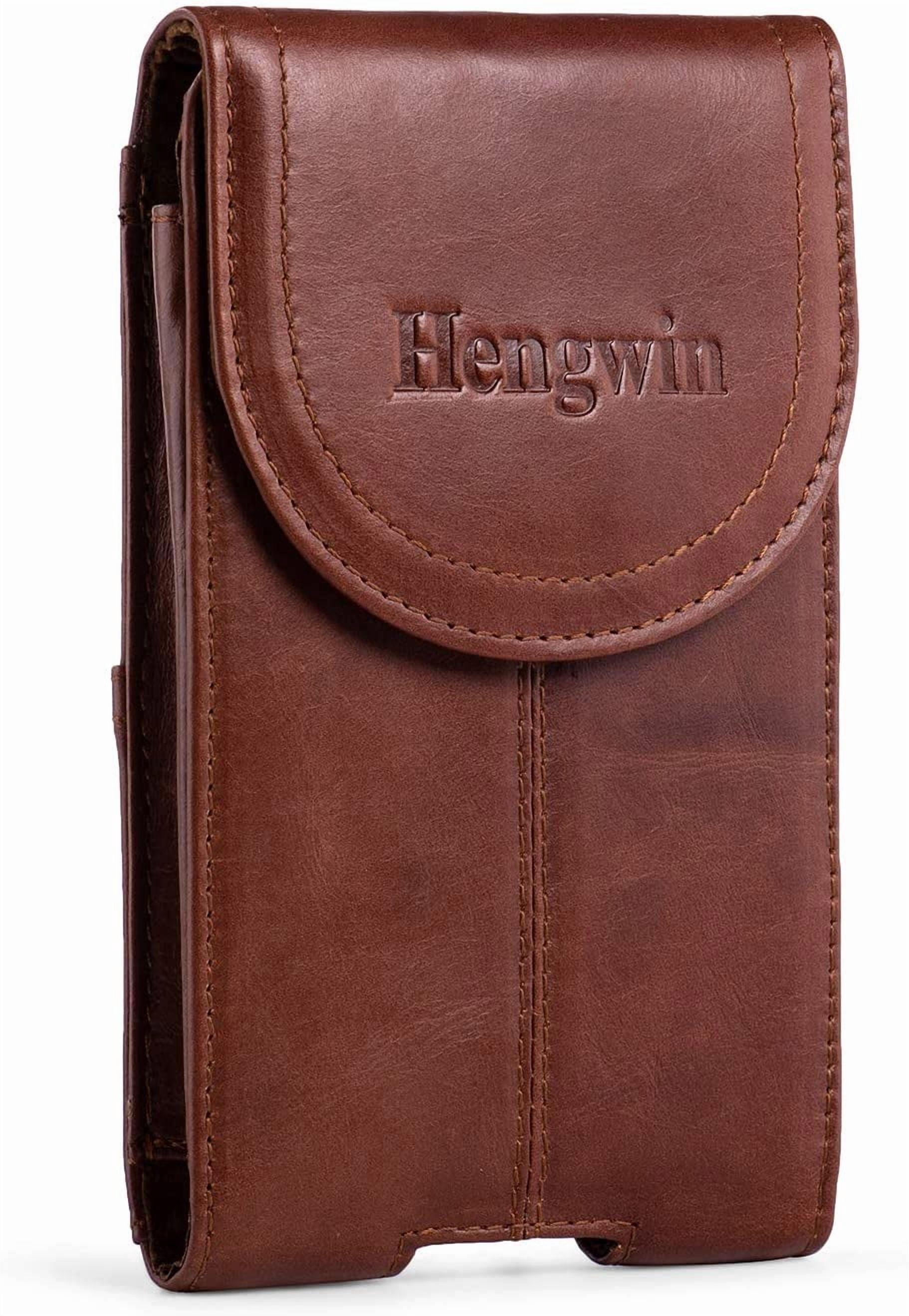 Belt Clip Holster Pouch Genuine Leather Phone Case Holster with ...