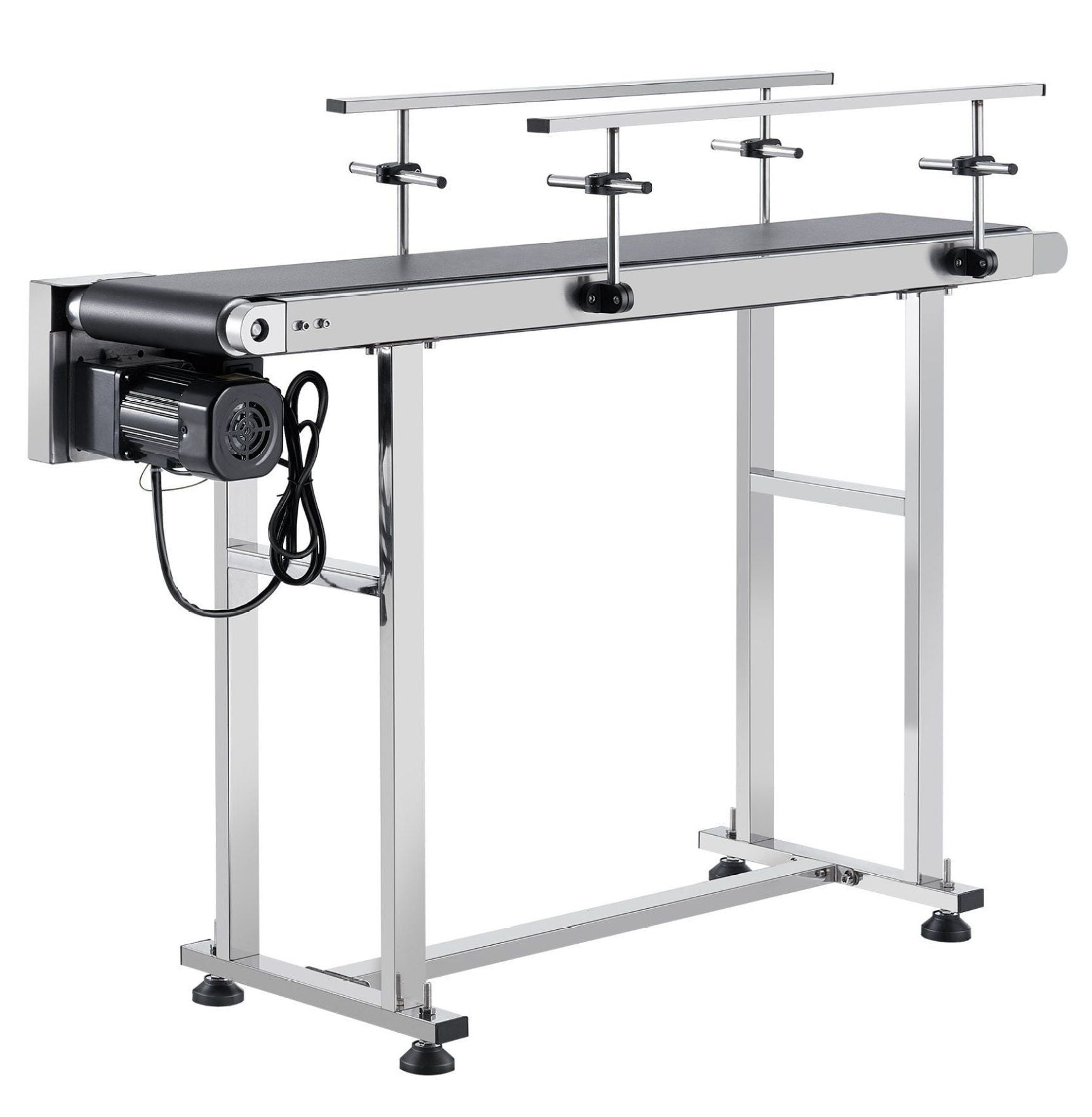 Belt Conveyor 47x7.8 Inch Stainless Steel Motorized Conveyor Table Anti ...