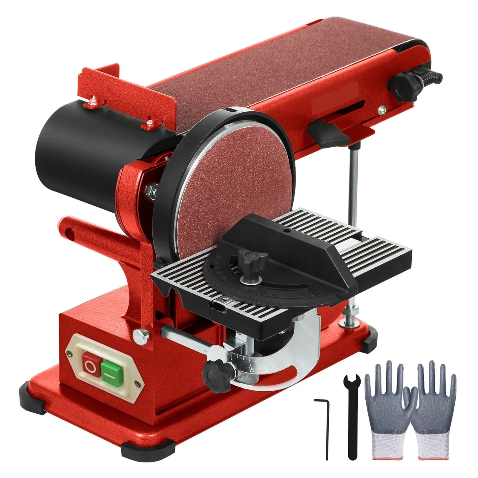 Belt Disc Sander 4x36inch and 6inch Disc, Benchtop Disc Belt Sander ...