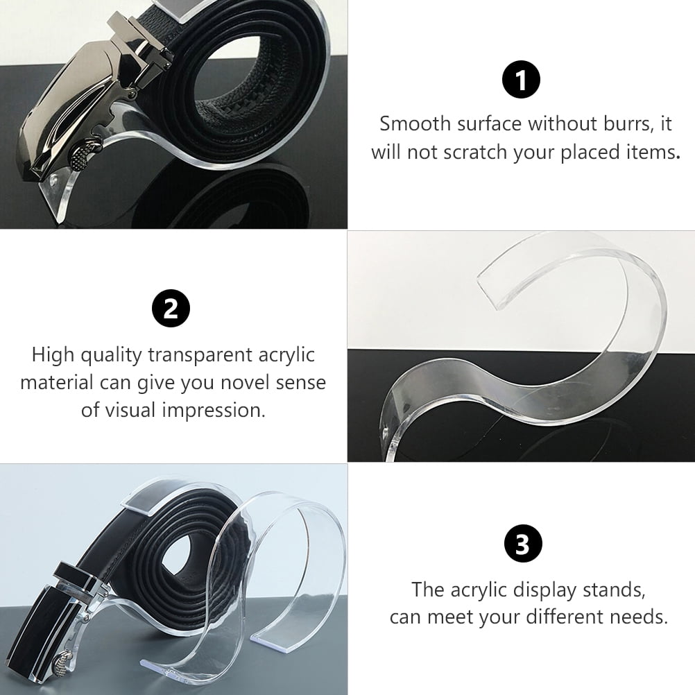 Belt Display Stand,10pcs Belt Display Stands S-shaped Acrylic Display ...