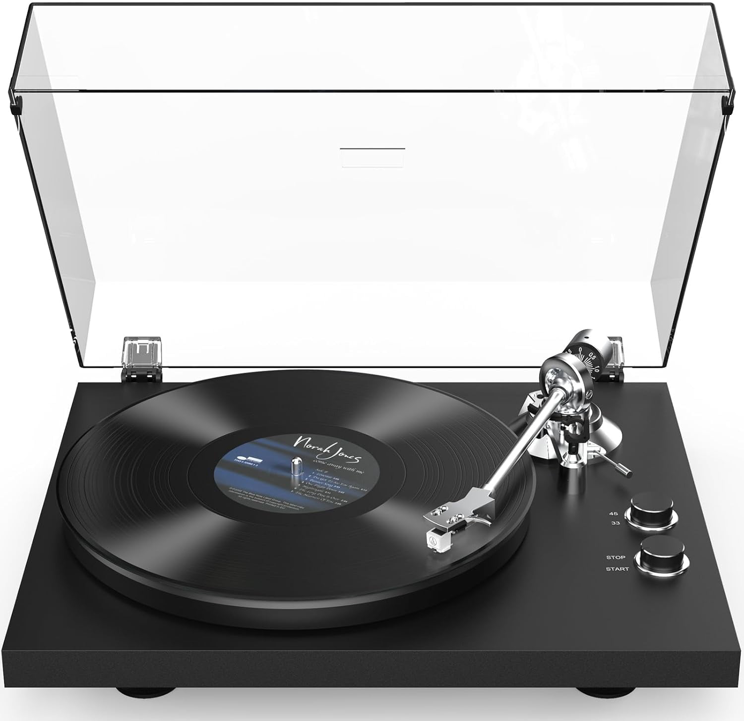 Belt-Drive Turntables Record Player with Wireless Output Connectivity ...