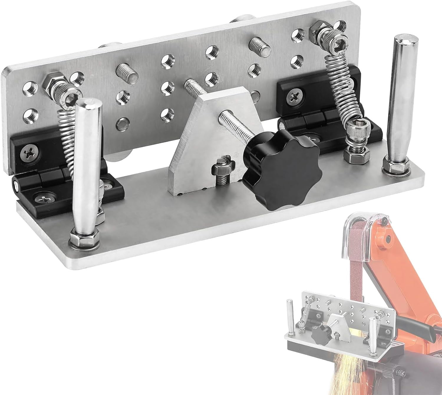 Belt Knife Jig Manual Sharpener Holder Long Sharpening Locator Fixed ...