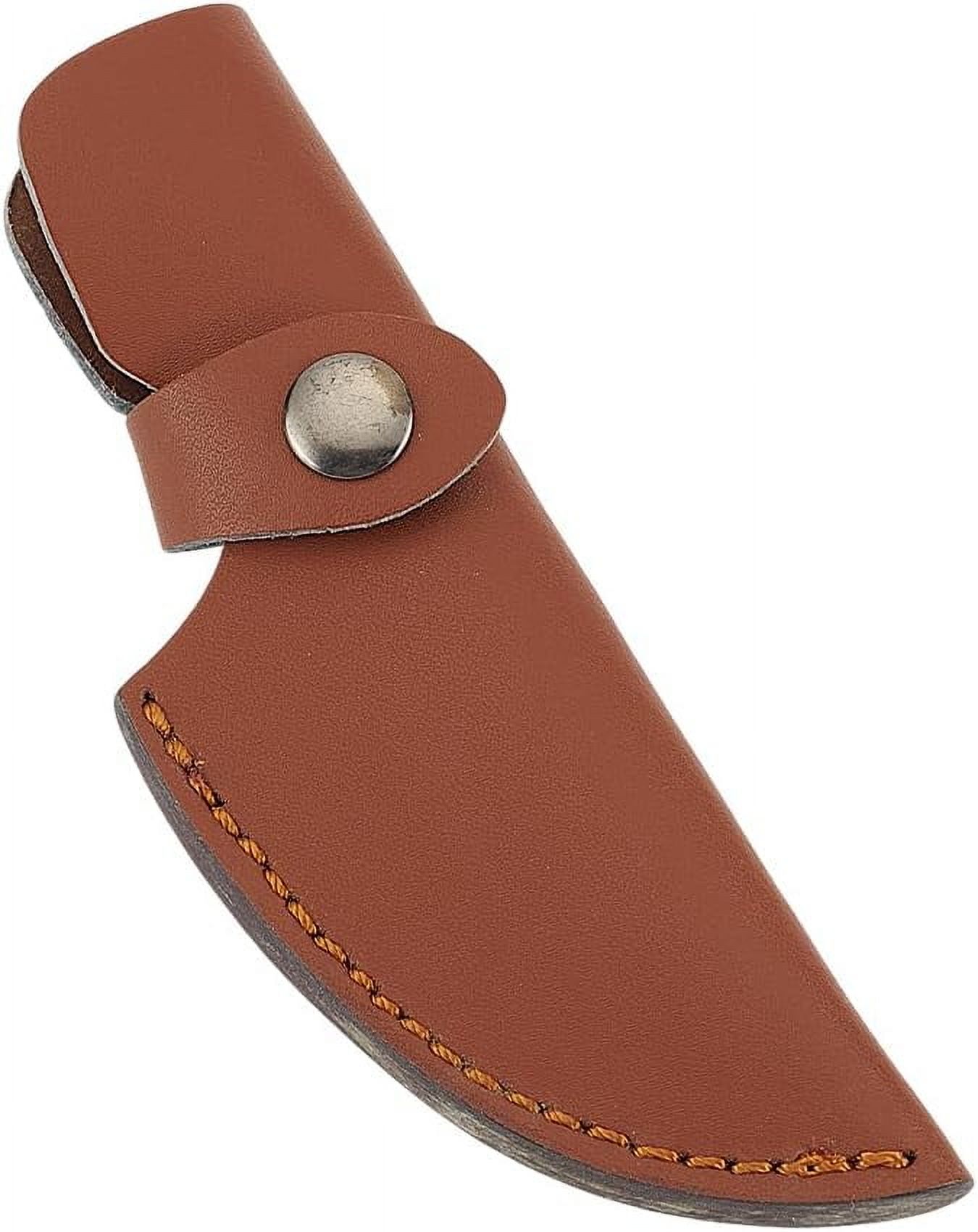 Belt Knife Sheath 16.9cm leather Sheath Knife Holster Fixed Blade Knife ...