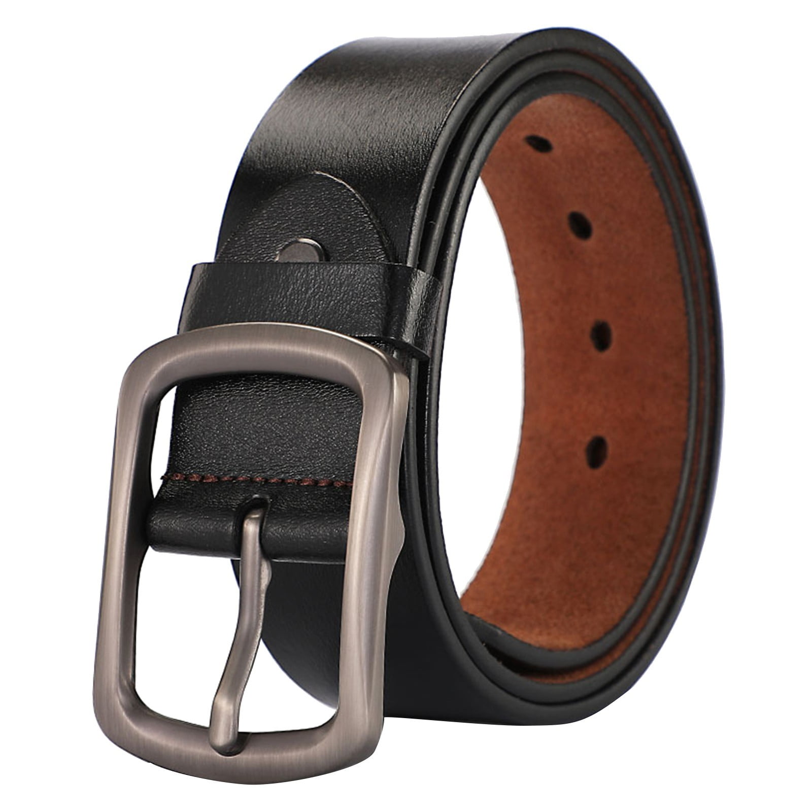 Belt Men Men Leather Belt Soft Leather Needle Buckle Belt Men Cowhide ...
