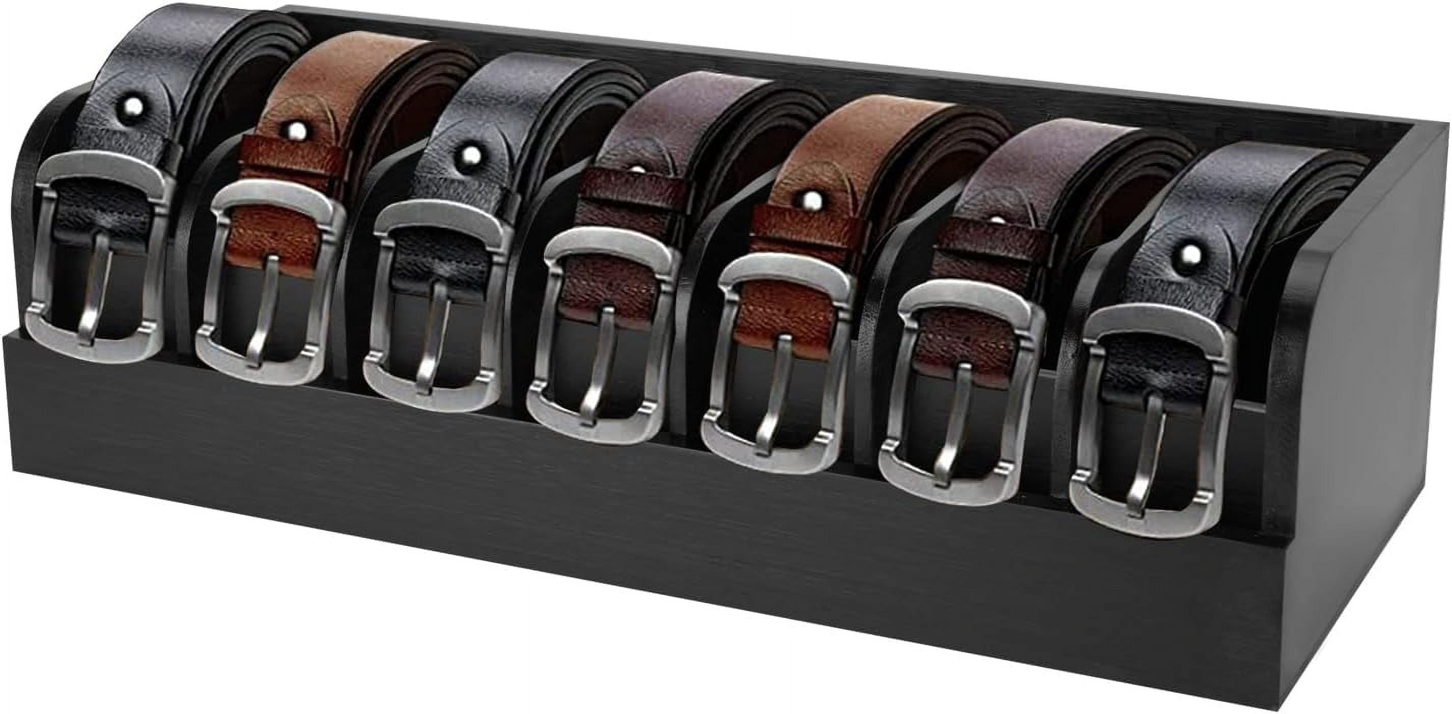 Belt Organizer, 7 Compartments Belt Organizer for Closet and Drawer ...