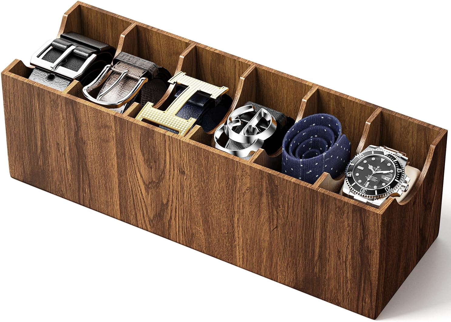 Belt Organizer for Closet, Belt Organizer for Drawer with 6 ...