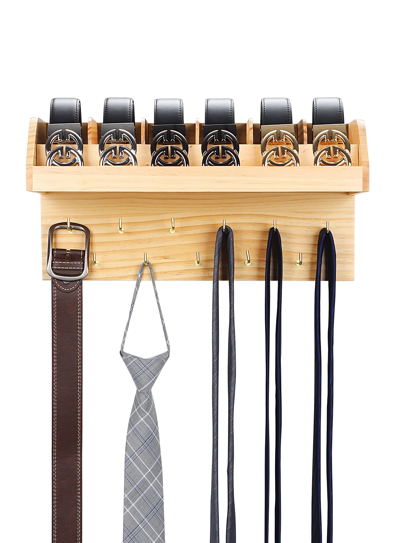 Belt Rack Hanger Tie Closet Organizer Holder for Wardrobe Belt Storage ...