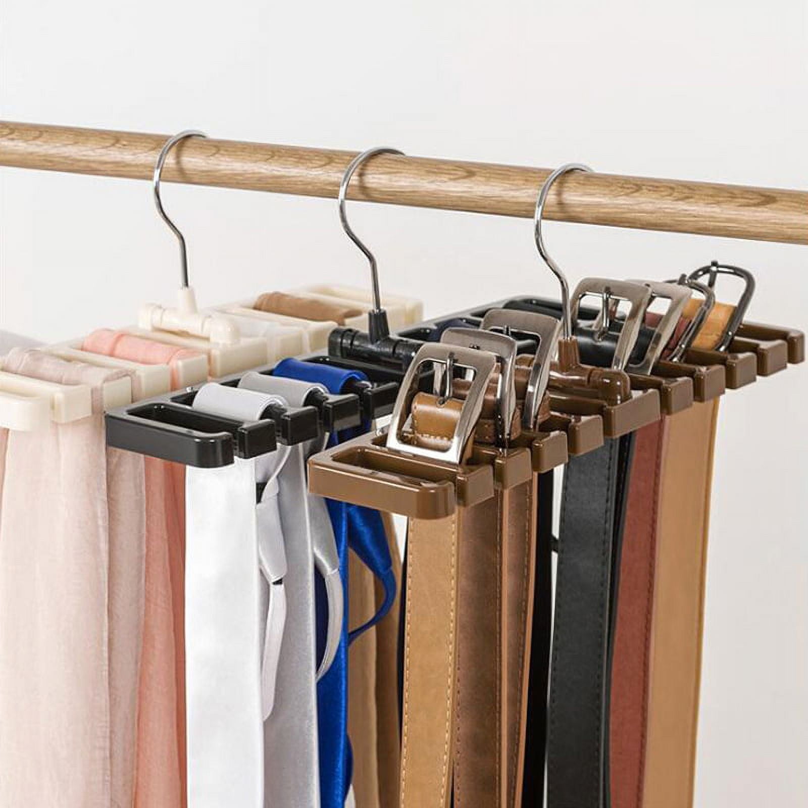 Belt Rack Hanger Tie Closet Organizer Holder for Wardrobe Belt Storage ...