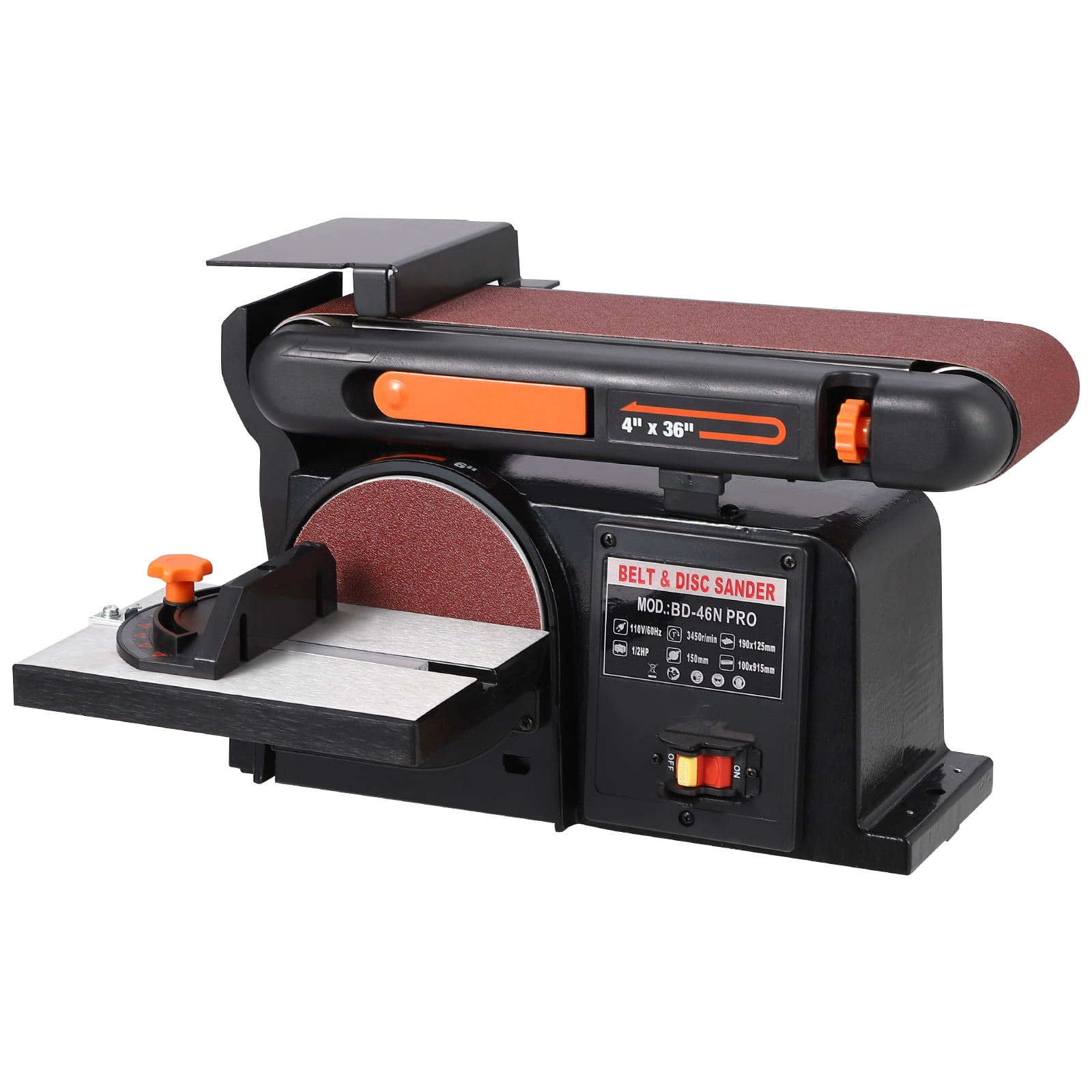 Belt Sander,1/2HP Motor, Belt Sanders For Woodworking With 4Inch X 36 ...