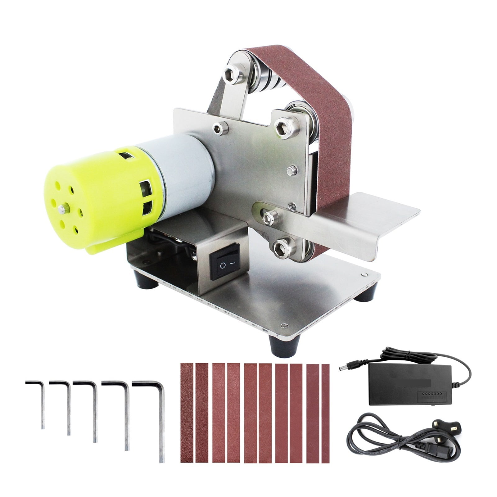 Belt Sander Electric Sanding Grinding Machine 7 Variable Speed ...