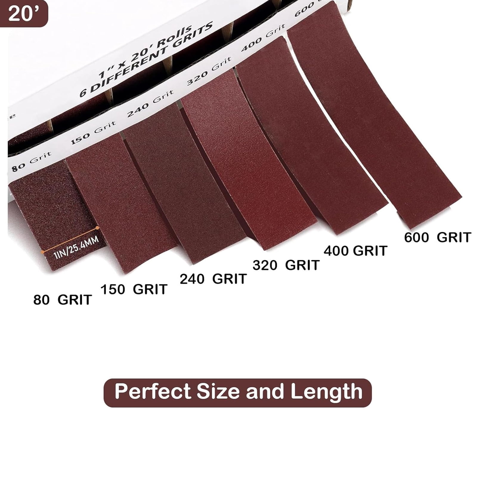 Belt Sander Sanding Belts, 6 Pcs Belt Sander Paper ( Each of 80 150 240 ...