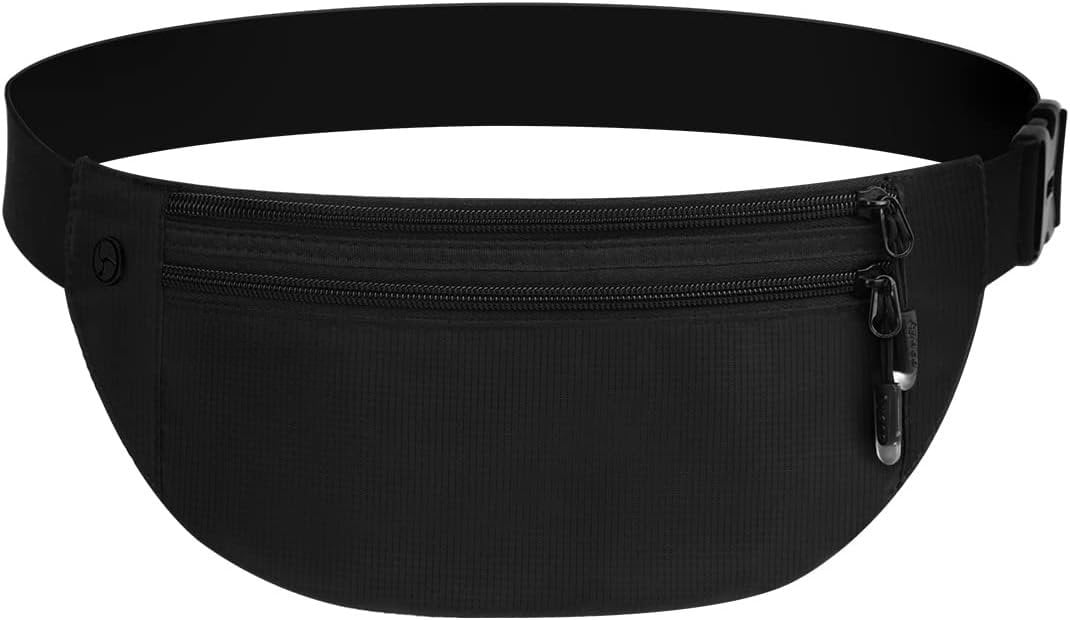 Belt for Men & Women Travel Wallet Secure RFID Blocking Pouch for ...