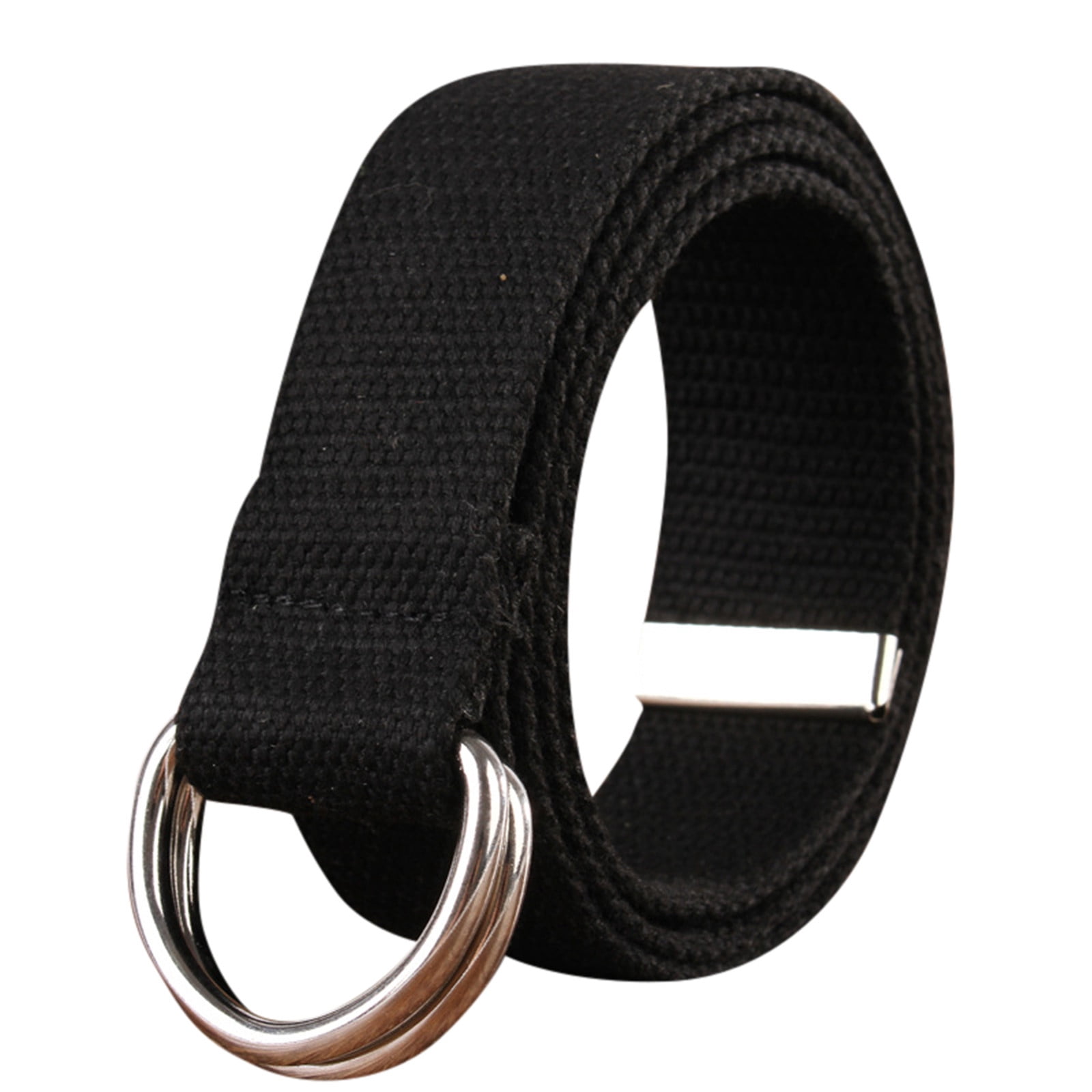 Belt for Women Men Narrow Stretch Dress Pants Buckle Canvas band ...