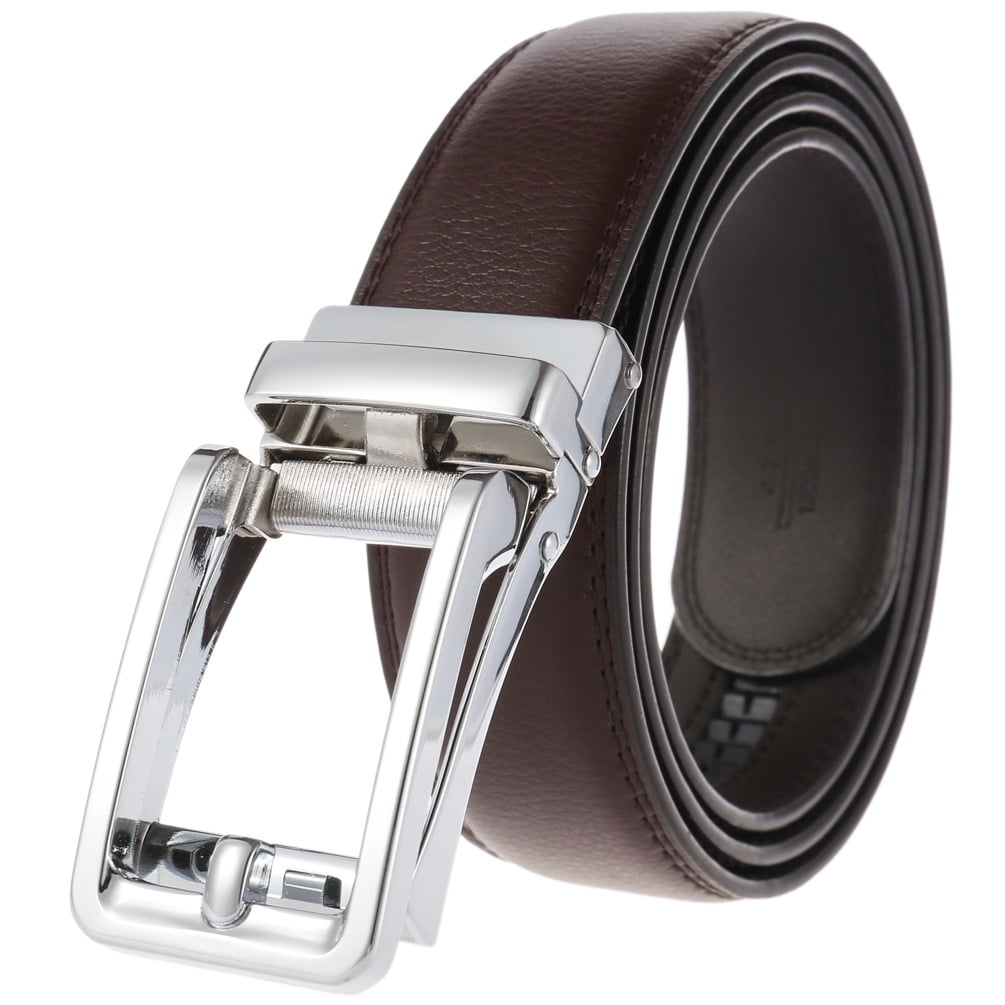 Belt for men Automatic Genuine Leather Belt Men Leather Ratchet ...