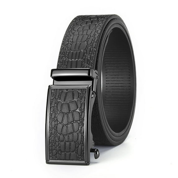 Belt men's leather high-end alligator pattern first layer cowhide belt ...