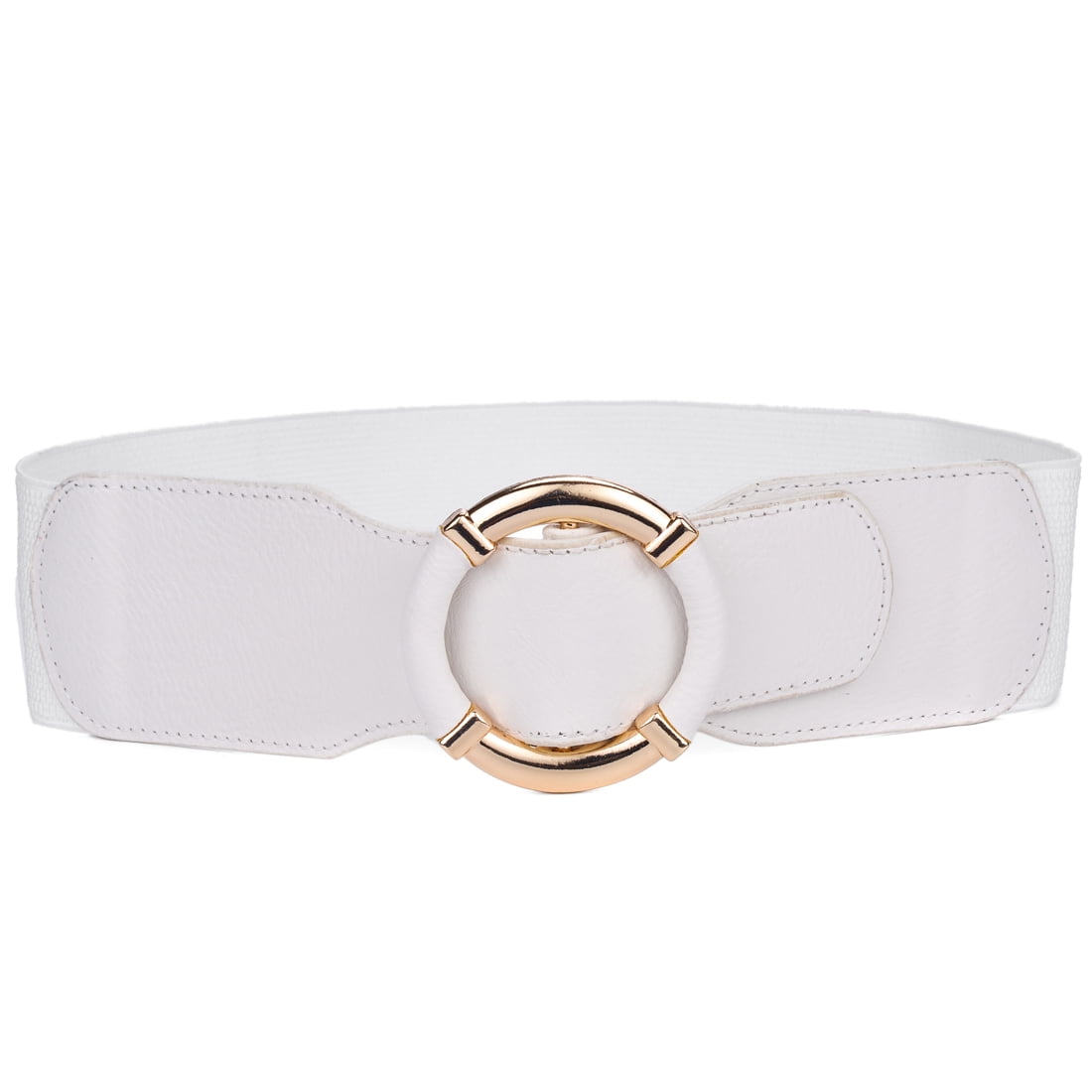 Beltox Women Elastic White Belt Stretchy Wide Waist Vintage Cinch M-XXL ...