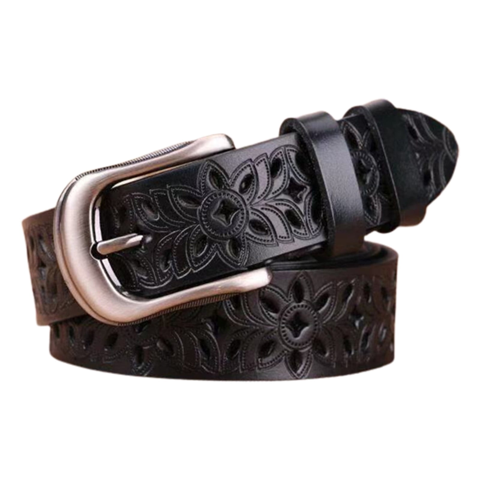 Belts For Women Christmas Women's Retro Hollow Flower Leather For Jeans ...