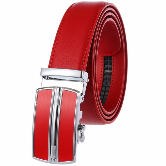 Belts for Men Cowhide Automatic Buckle Waistband 48 Inch Casual Daily ...