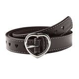 Belts for Women Elastic Korean Love Buckle Heart Shaped Full Hole ...