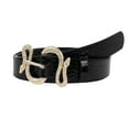 Belts for Women Fashion Waist Design Thin Buckle Leather Waistband Soft ...
