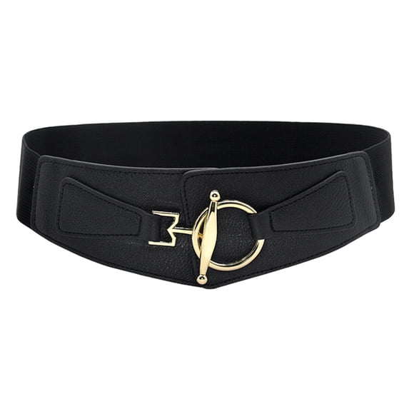 Belts for Women Fashion Wild Wide Waistband Elastic Stretch Dress Waist ...