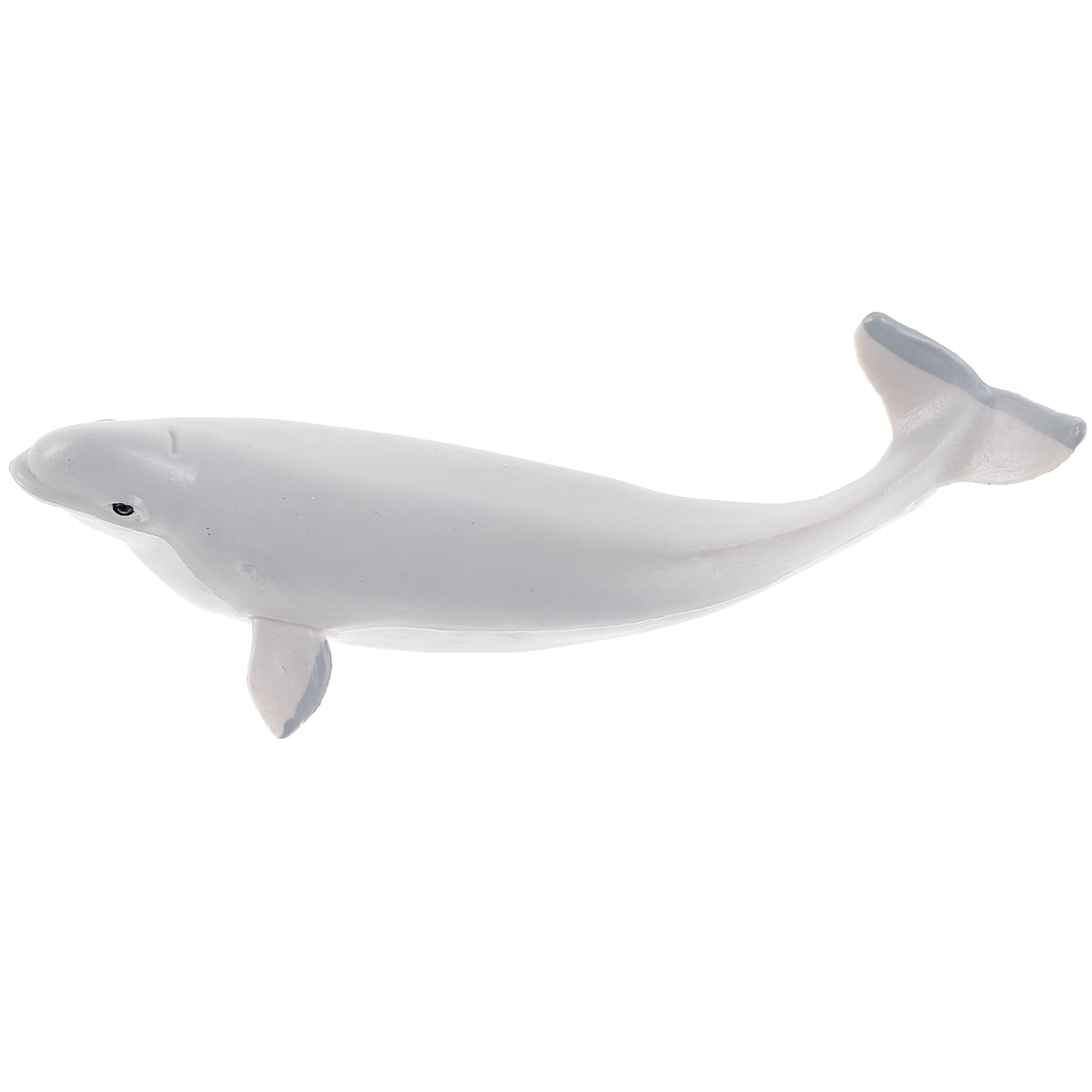 Beluga Model Toy Decor Simulation Animal Figures Whale Recognition ...