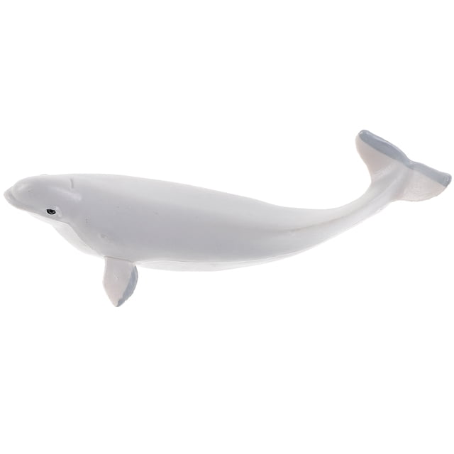 Beluga Model Toy Decor Simulation Animal Figures Whale Recognition ...