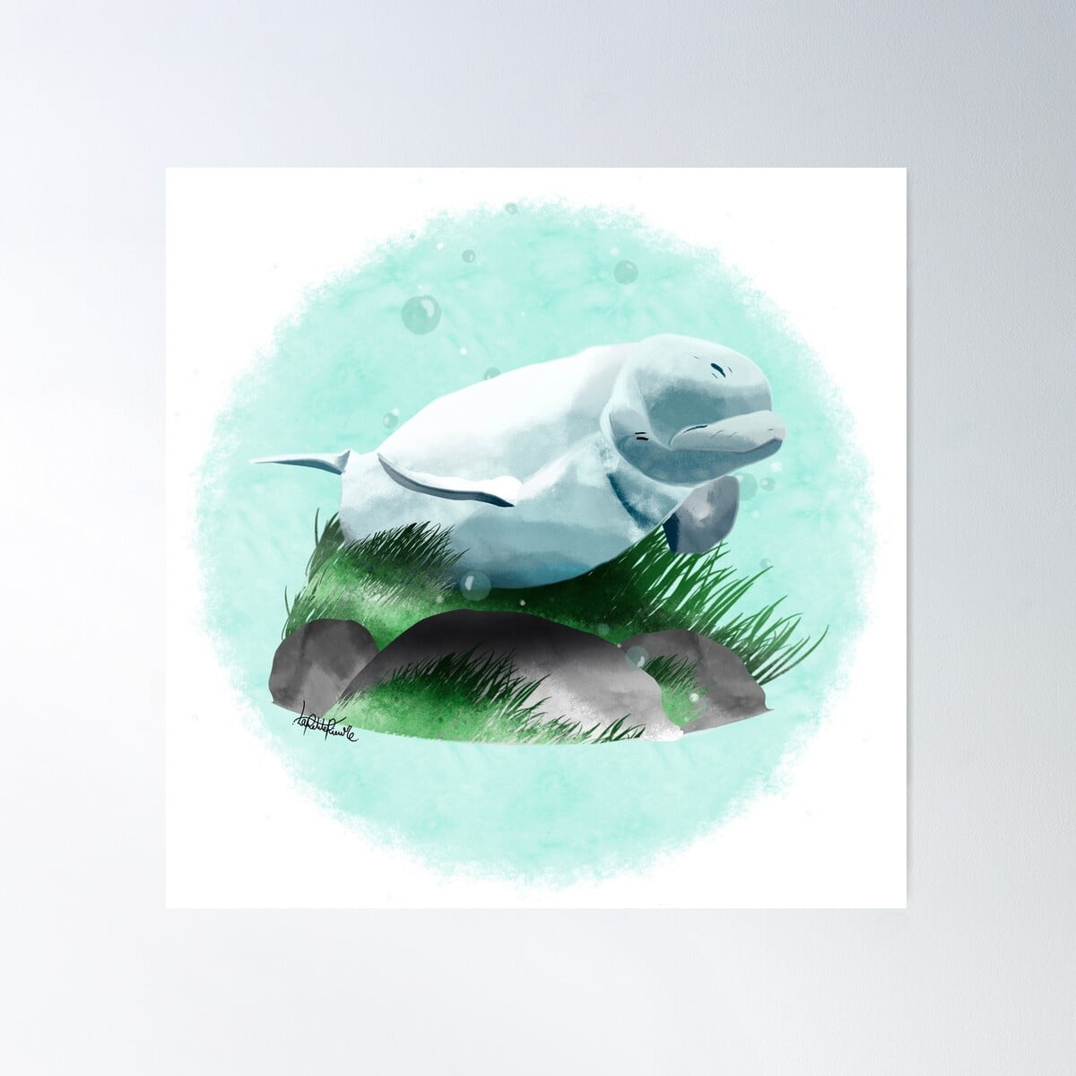 Beluga Poster Wall Art, Modern Wall Decor For Living Room Bedroom ...