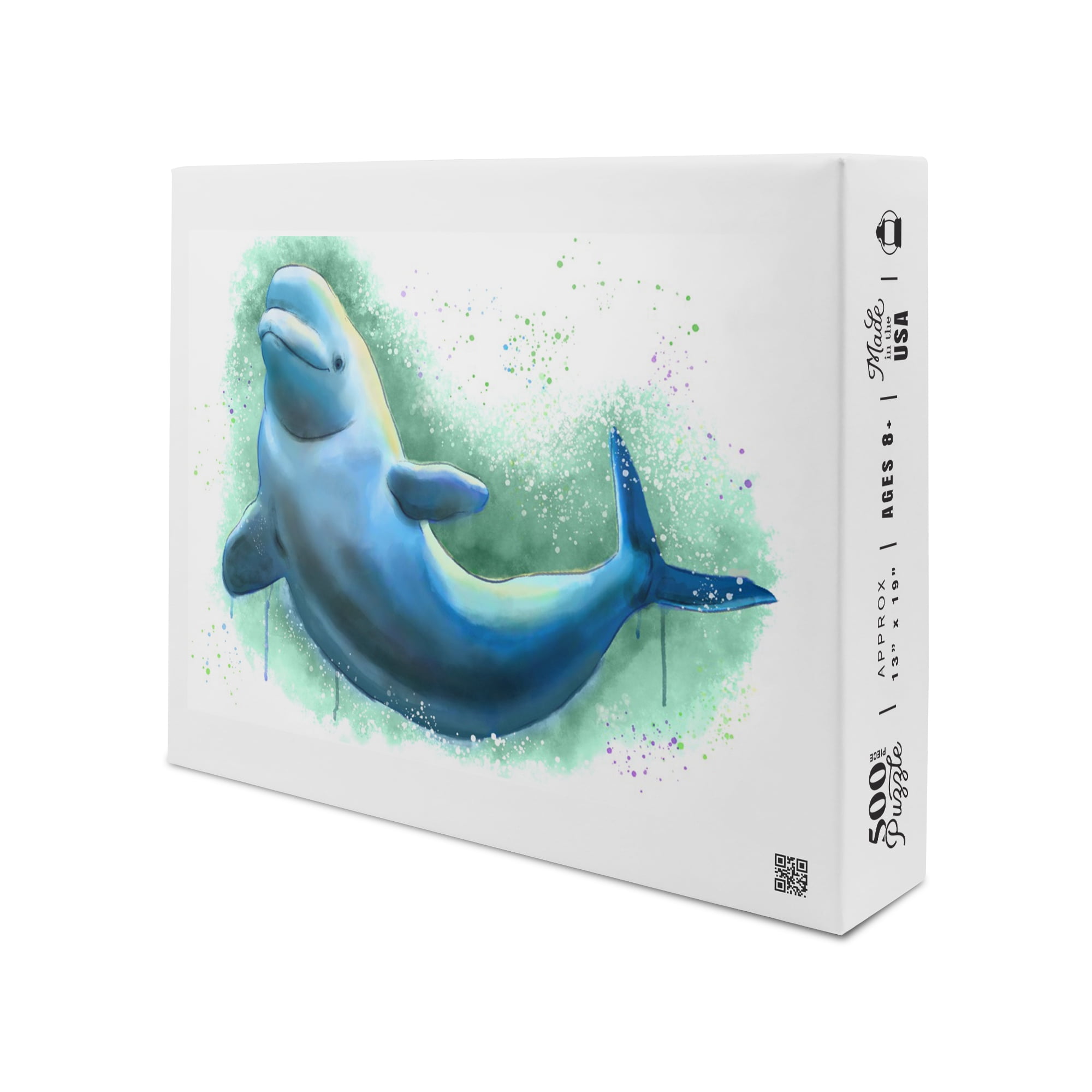 Beluga Whale, Natural Colors (19x27 inches, Premium 500 Piece Jigsaw ...