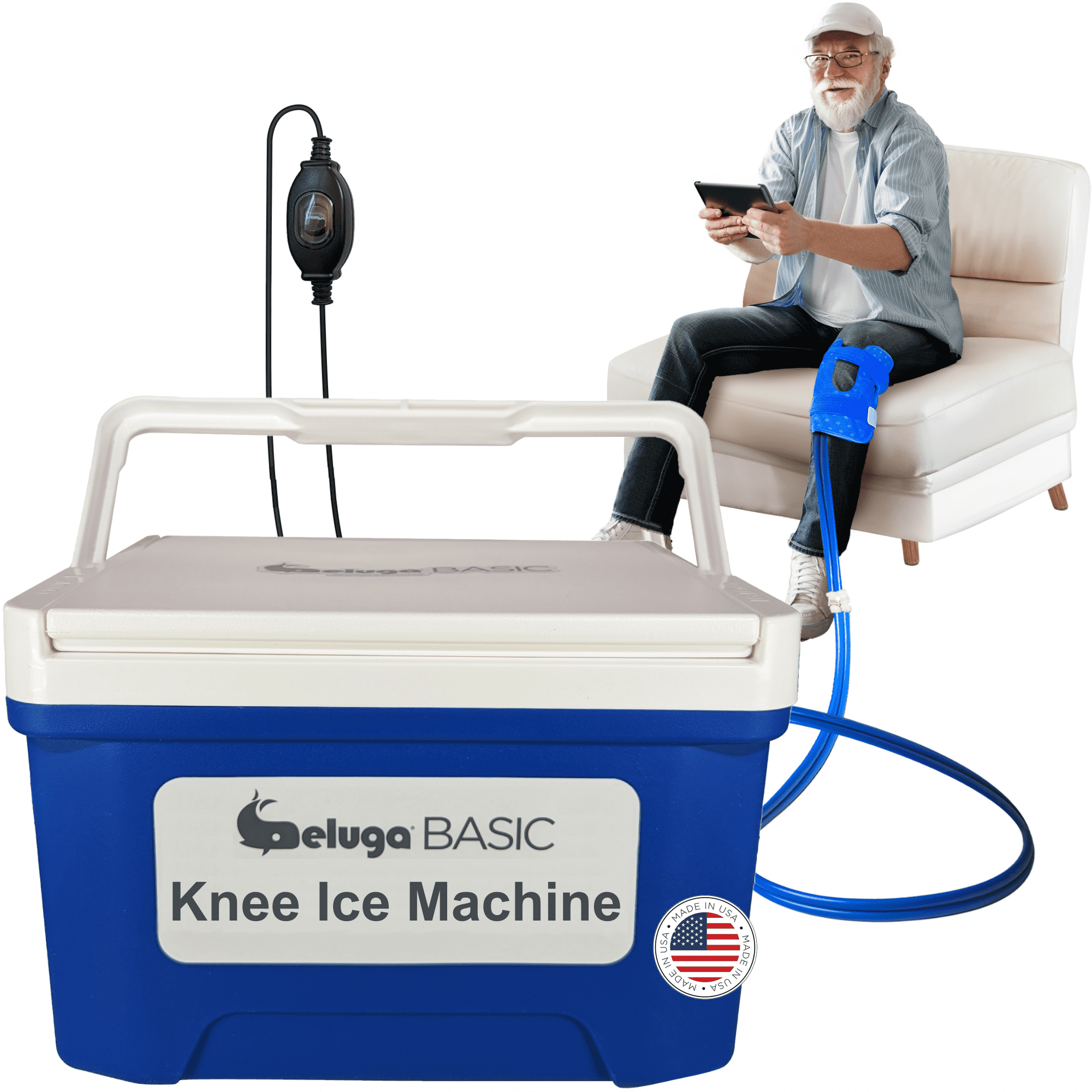 BelugaBasic Cold Therapy Knee Ice Machine for Recovery, Cryotherapy ...