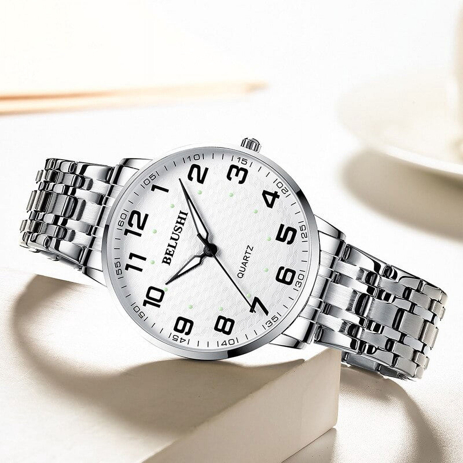 Belushi New Couple Watch Men's Waterproof Large Number Middle Aged ...