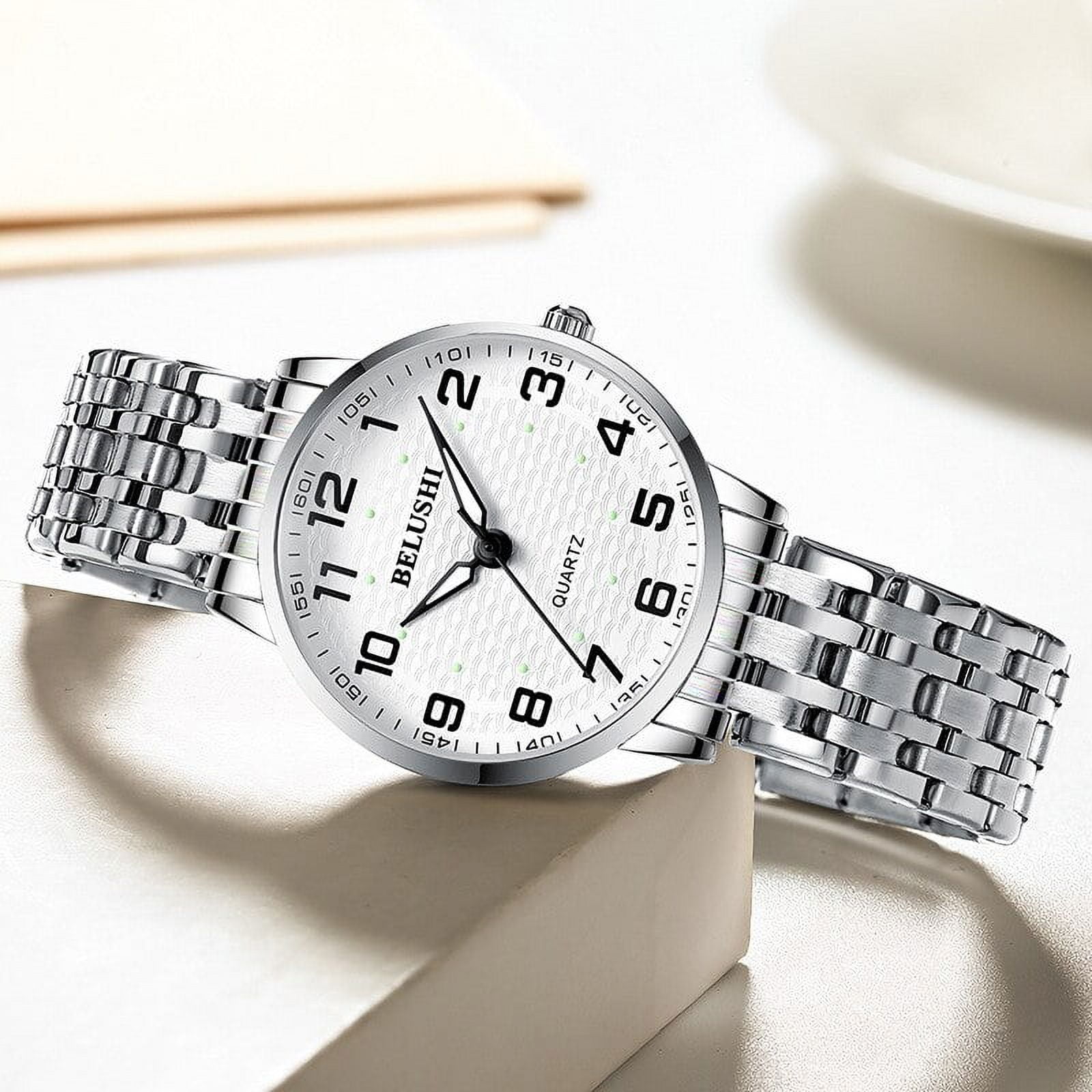 Belushi New Couple Watch Men's Waterproof Large Number Middle Aged ...