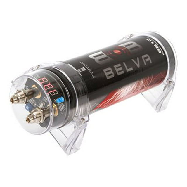Belva BB1D 1.0 Farad Car Audio Power Capacitor with Red Digital Voltage ...