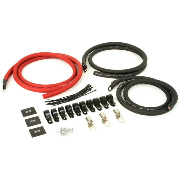 Belva BBG3KT 1/0 AWG Big 3 Upgrade Kit with CCA Wire for Audio Systems ...