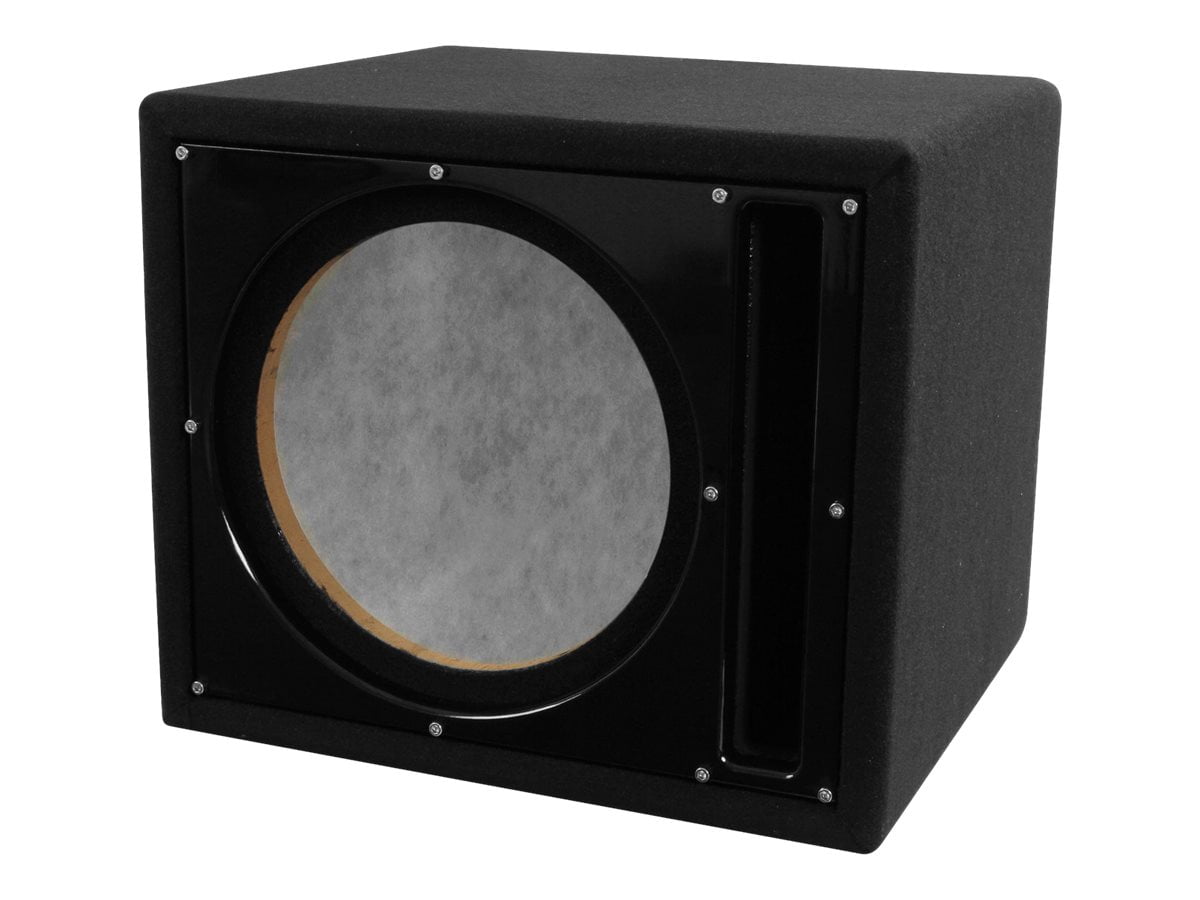 BELVA BBX110BK Single 10-inch Ported Car Subwoofer Box Enclosure MDF ...