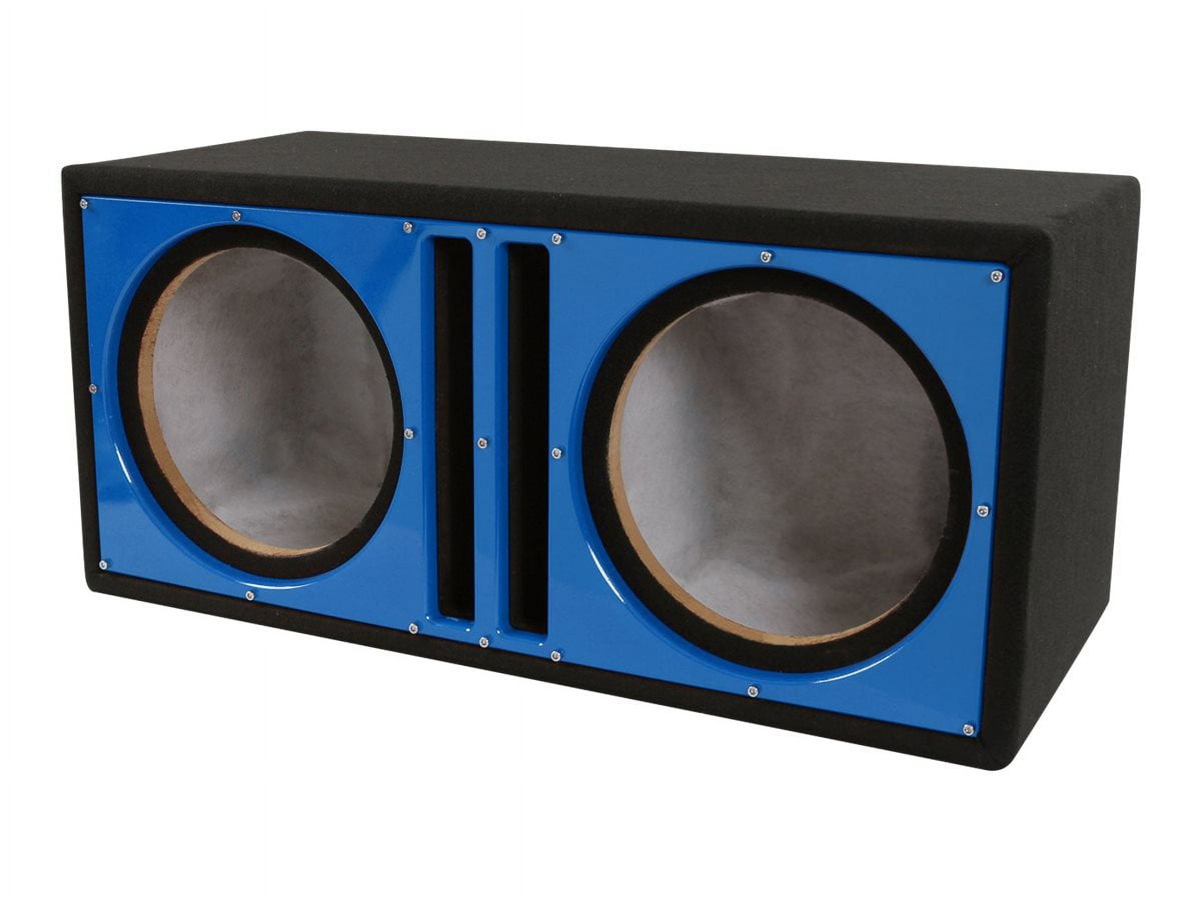 Belva BBX210BL Dual 10-inch Car Ported Subwoofer Box 3/4-inch MDF with ...
