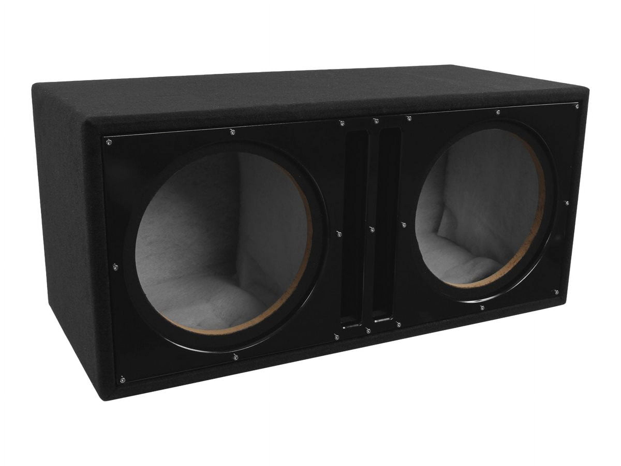 Belva BBX212BK 3.70 Total Cu Ft Dual 12" 3/4" MDF Ported Subwoofer Box ...