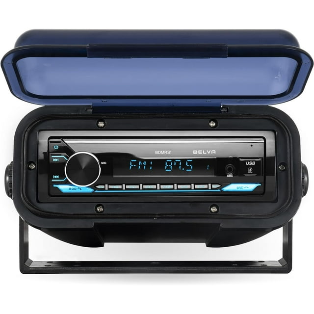Belva BMRC7B Black Fully Enclosed Marine Radio Cover/Radio Splash Guard ...