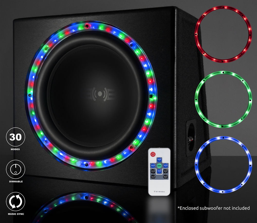 Belva LED Lights Subwoofers with Remote Control - Walmart.com