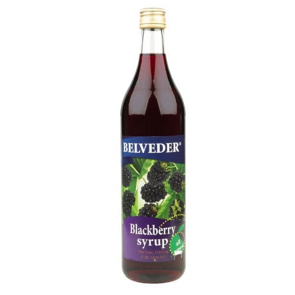 Belveder Natural Blackberry Syrup, Sugar Flavoring, 33.8 fl oz ...