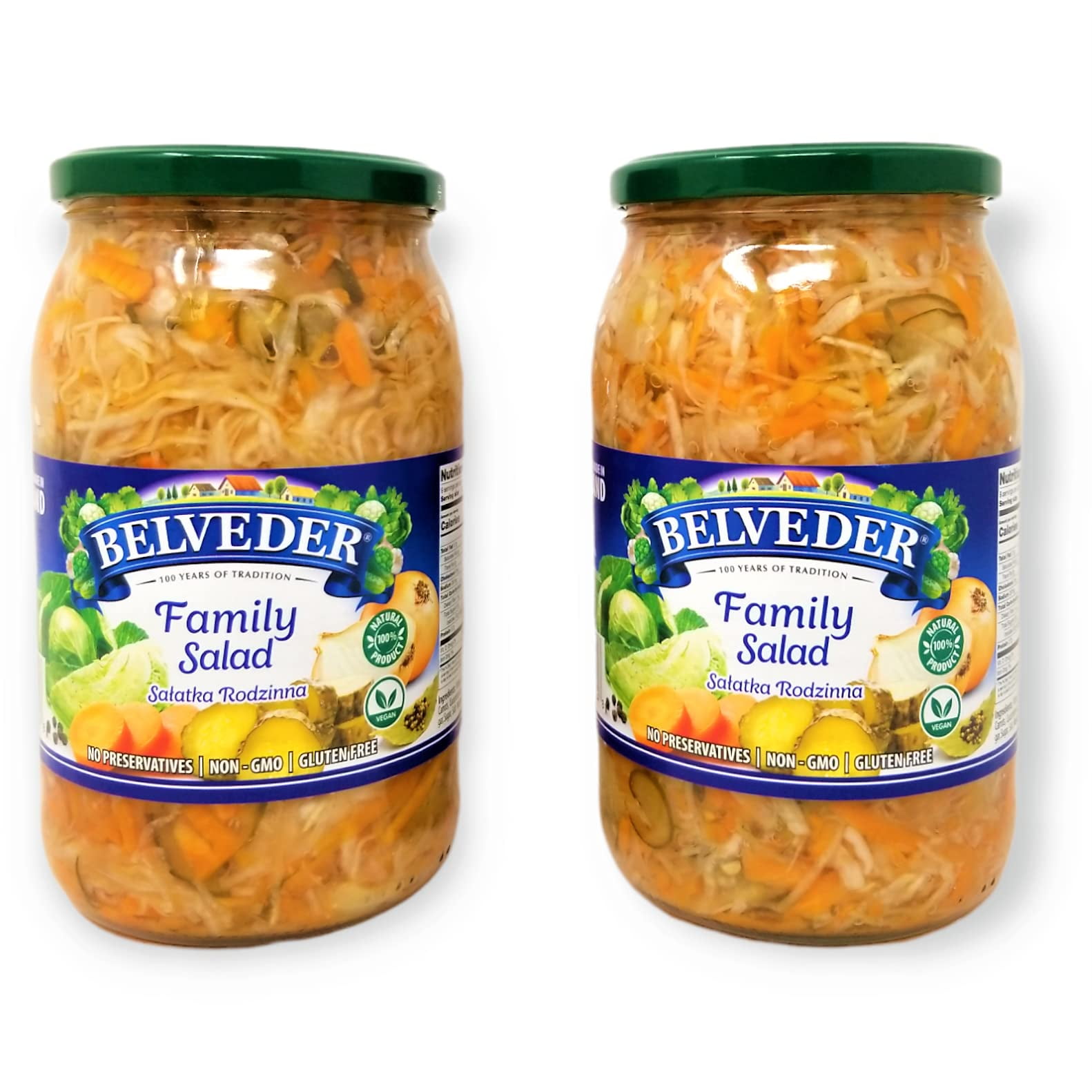 Belveder Family Style Salad 31.74 oz 900g, Vegan, Non-GMO, Gluten-Free ...