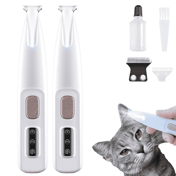 Pet Grooming Clipper Rechargeable Cordless Low Noise Full Body Trimmer ...